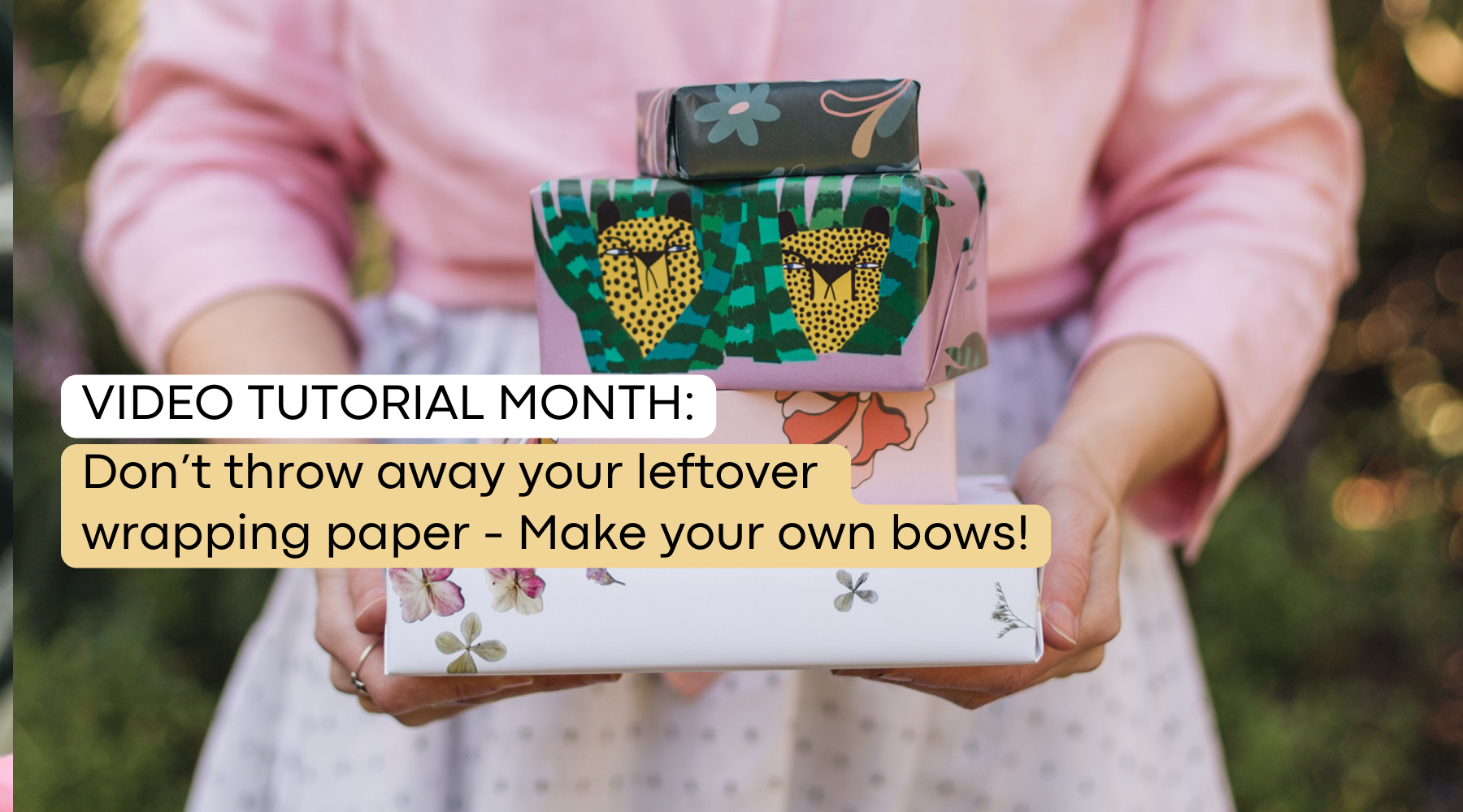 Video Tutorial Month: Creative Wrapping Paper Bows: Make Your Own Stat ...